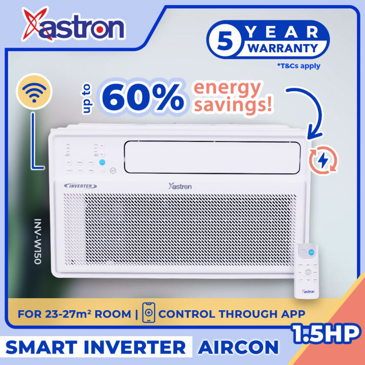 Astron INV-W150 1.5 HP Smart Inverter Window-Type Aircon | Lazada PH