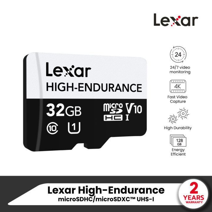 Lexar High-Endurance microSDHC/microSDXC™ UHS-I ไมโครเอสดีการ์ด สำหรับ ...