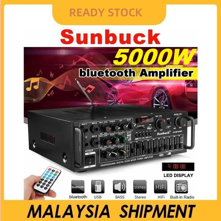 5000w Amplifier Bluetooth Version Stereo 2 Channel Hifi Stereo Power ...