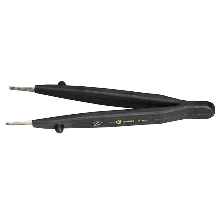 Baohe Booher Anti-static Sheath Wide Cross Tooth Tweezers 145MM | Lazada PH