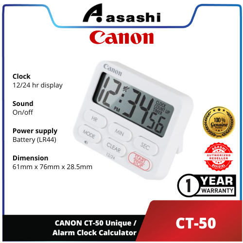 Canon CT-50 Unique / Alarm Clock Calculator | Lazada
