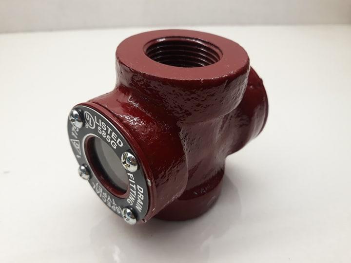 Sight Flow Connection 1" Sight Glass 1" drain fitting special type ...