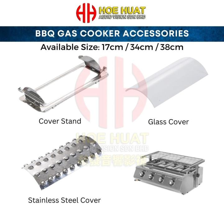【SECURE PACKAGING】BBQ Gas Cooker Spare Parts Accessories Glass Cover ...