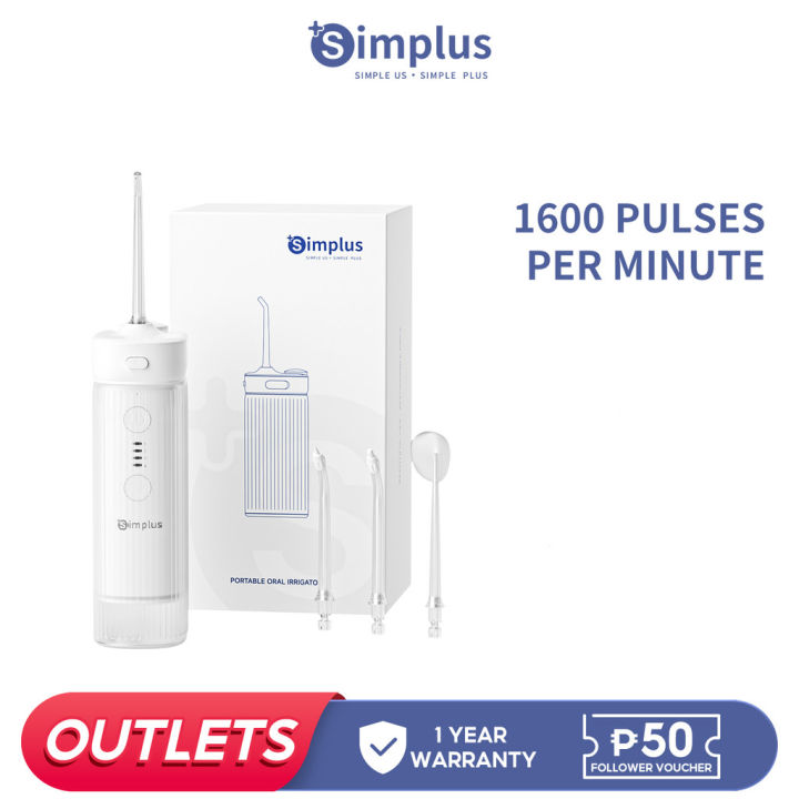 Simplus Oral Irrigator Water Flossers Portable Dental Flusher Electric ...