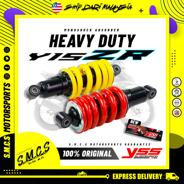 YSS MONOSHOCK Y15 Y15ZR HEAVY DUTY SHOCK ABSORBER YAMAHA (100% ORIGINAL) YSS SUSPENSION (RED ...
