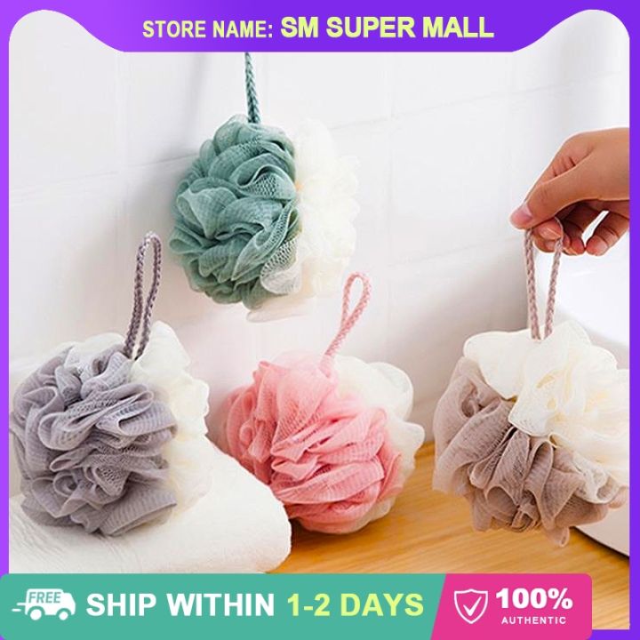COD 【Colorful】Ultra-soft Bath Ball Bath Scrub Flower Rub Body Scrubber ...