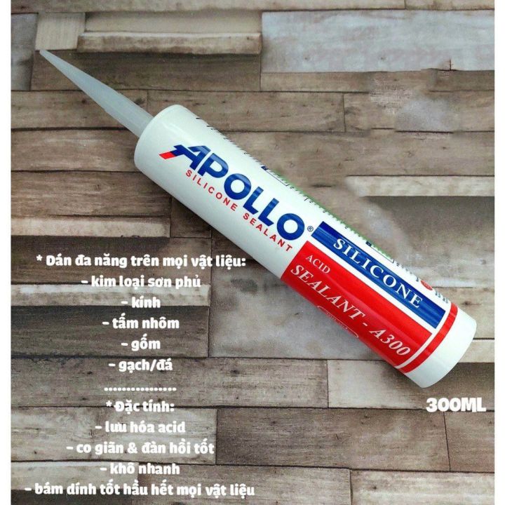 1 chai Keo silicon apollo A300, Keo Silicon Apollo Sealant A300 Keo ...