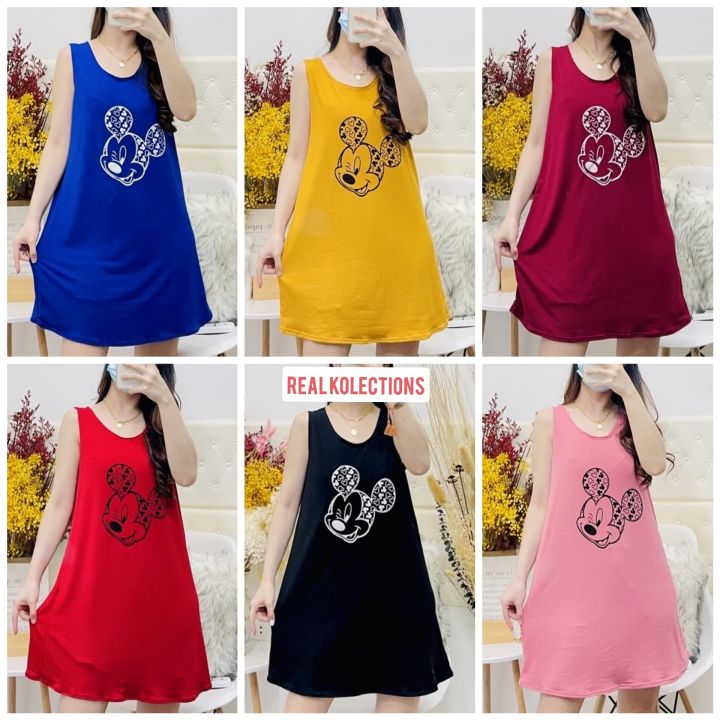 PLAIN MICKEY SANDO DRESS | Lazada PH