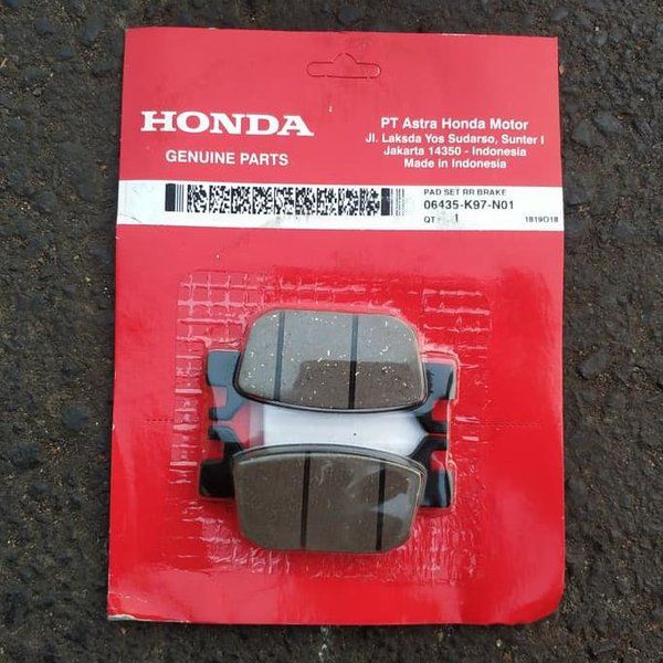 ORIGINAL HONDA REAR BRAKE PAD FOR ADV 150 / ADV 160 / PCX 160 ABS / PCX 160 CBS (06435-K97-N01 ...