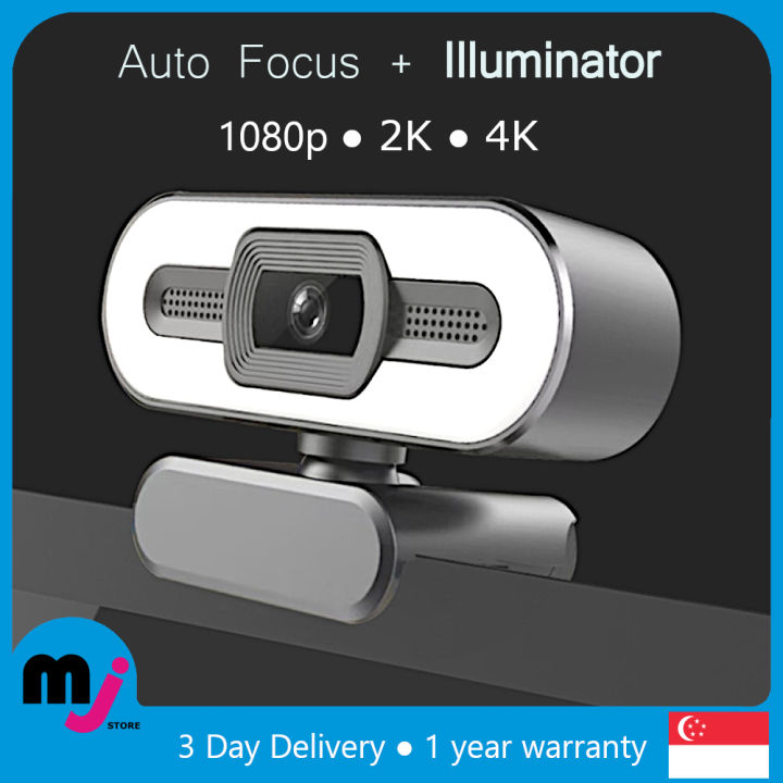 Mojo HD 4K Webcam: Auto Focus & LED for PC & Mac | Lazada Singapore