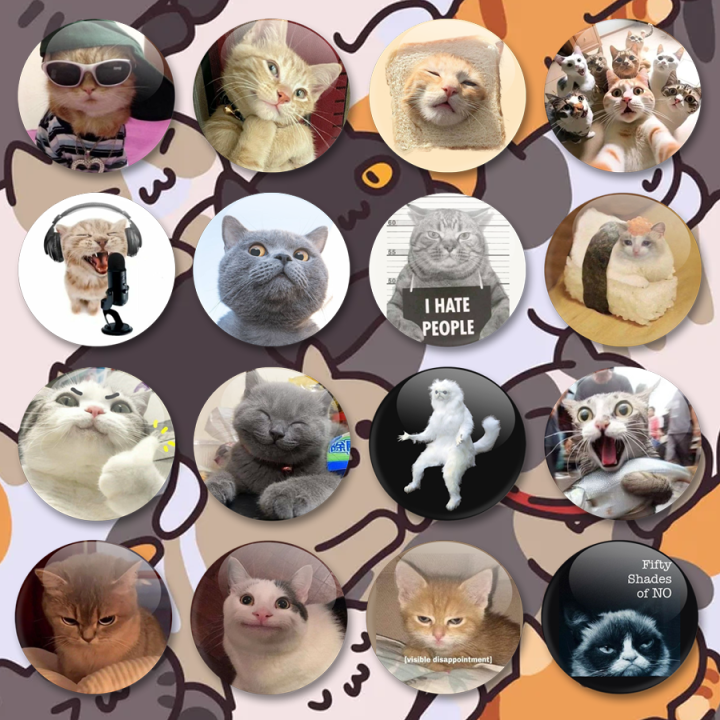 Cat meme cute funny Button Pin / Badge | Lazada PH
