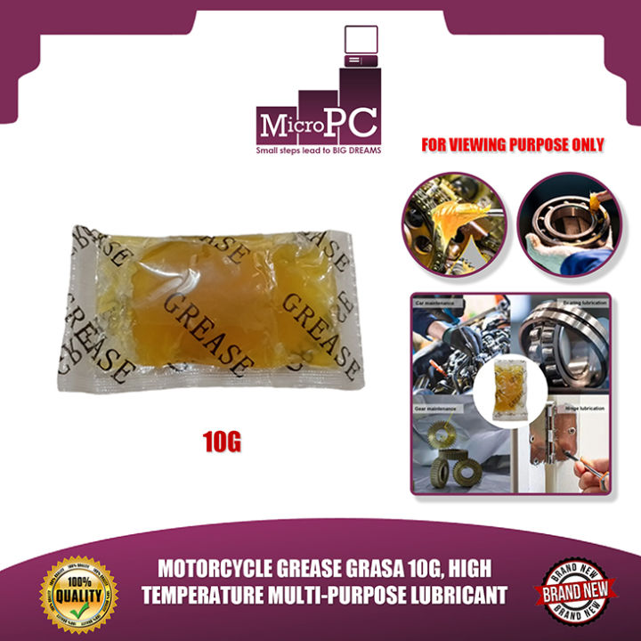 MICRO PC MOTORCYCLE GREASE GRASA 10G, HIGH TEMPERATURE MULTI-PURPOSE ...
