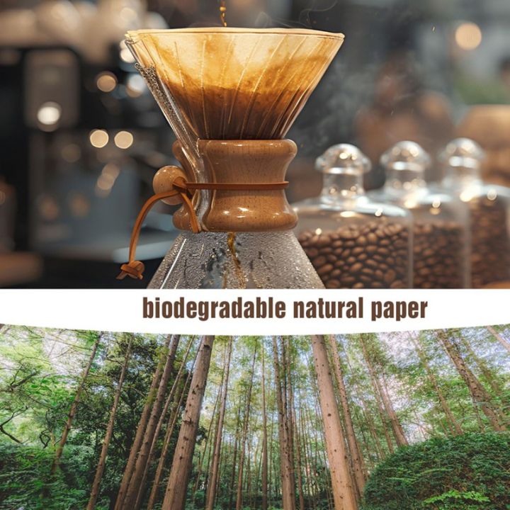 【COOL】 Unbleached Natural Paper Cone Coffee Filters, 8-12 Cup Capacity ...