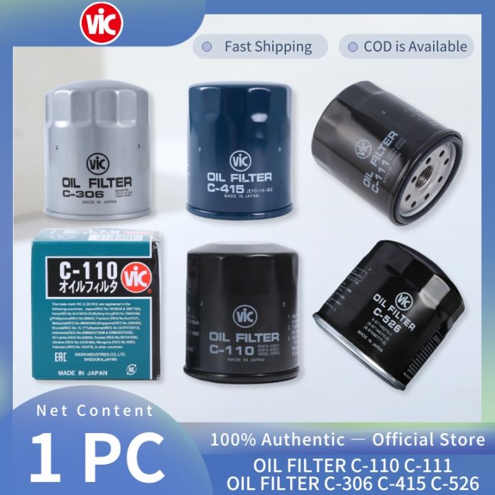 Japan Original VIC Oil Filter C-110 C-111 C-306 C-415 C-526 Engine Oil ...