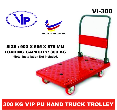 Rayaco Vip 300kg / 150kg Heavy Duty Pvc Platform Handtruck Trolley ...