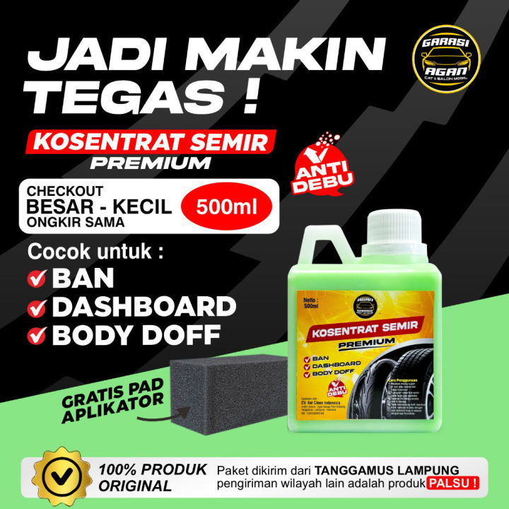 KOSENTRAT SEMIR 500ml Semir Ban, Semir Jok, Bisa Untuk Semir Dashboard ...