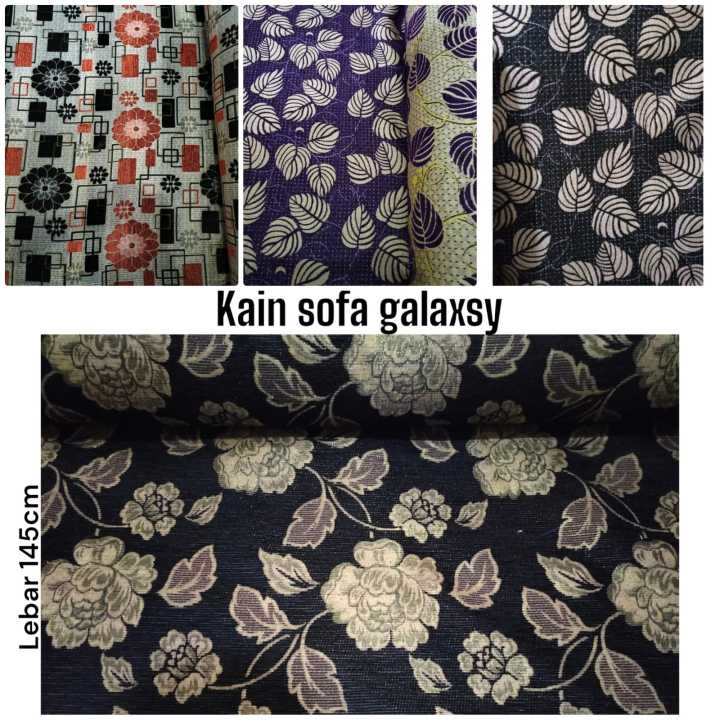 Kain Sofa Chenile Motif Galaxy // Kain Sofa Meteran Motif // Kain Sofa ...