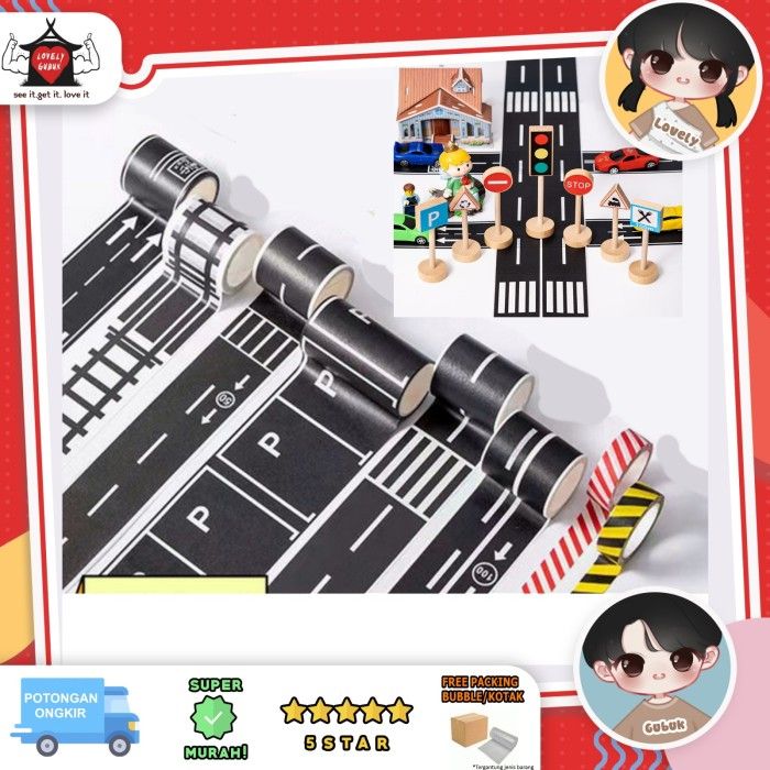 Stiker jalan raya, Stiker rel kereta api, Road Railway Sticker | Lazada ...