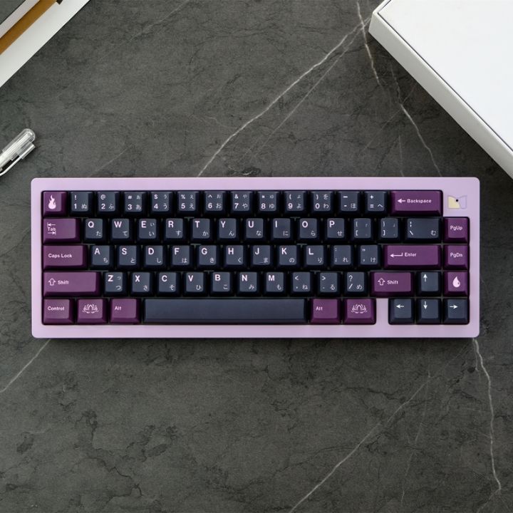 GMK Black Lotus keycap 129 Keys Cherry Profile PBT Five-Sided ...