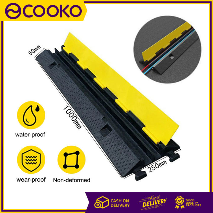 Rubber Cable Ramp Protector Ramp Wire Floor Cord Cover Deceleration ...