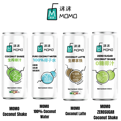 MOMO Coconut Beverages Carton 12 x 330ml (Coconut Water/Coconut Shake ...
