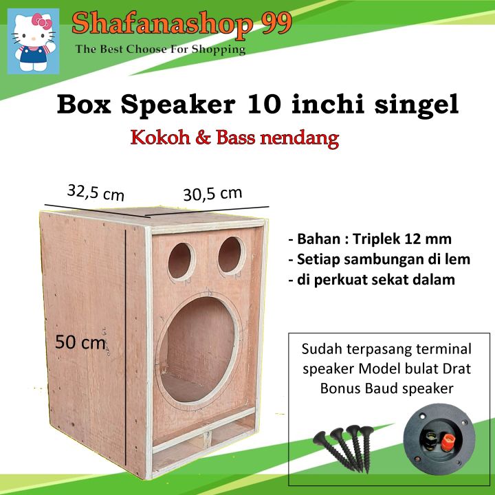 Box speaker 10 inchi+Terminal Speaker, box speaker 10 inchi+ lubang ...