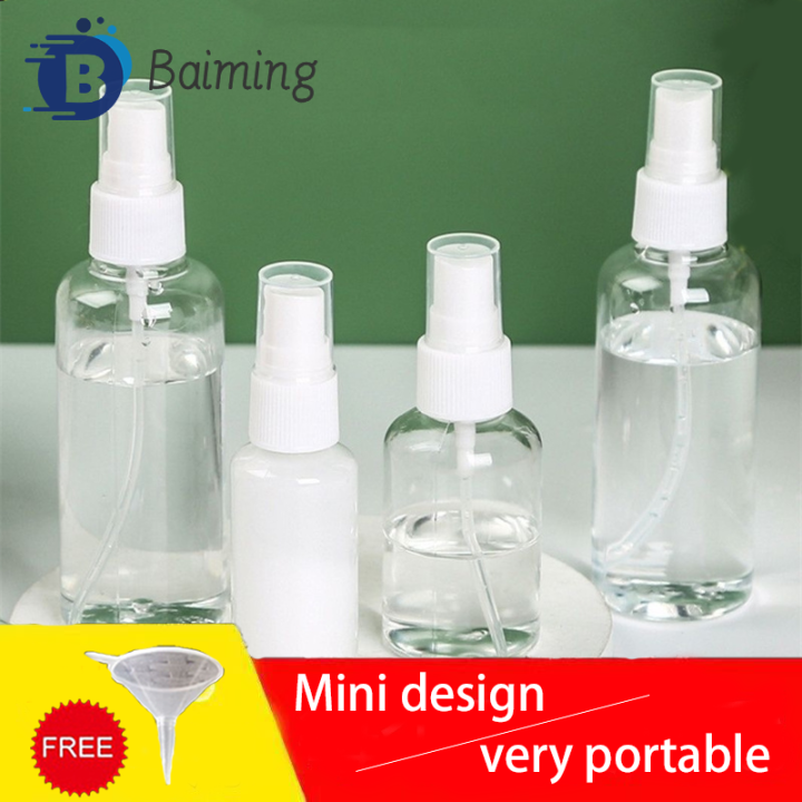 Spray Bottle Containers Can Reuse Transparent Travel Container Plastic ...