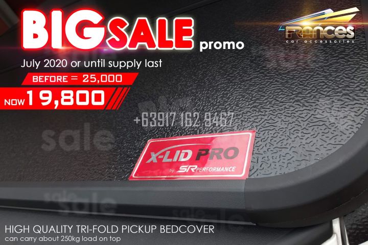 MITSUBISHI STRADA 2019-2023 TRI FOLD BEDCOVER / PICK UP COVER TRIFOLD ...