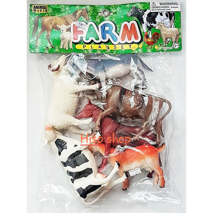 โมเดลโมเดลสัตว์ ฟาร์ม ตัวใหญ่ ANIMAL WORLD Farm Play Setชุดฟาร์มสัตว์ ...