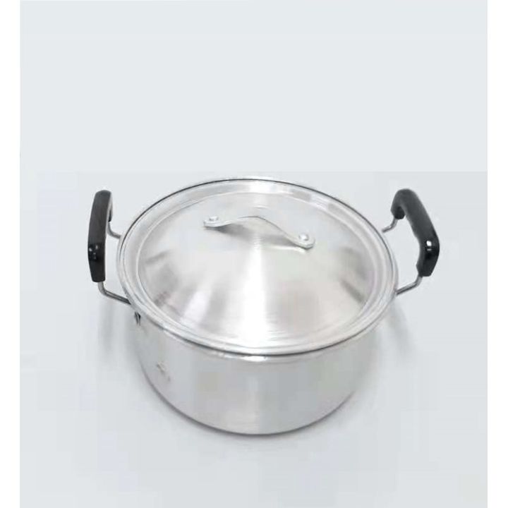 Aluminum Caldero Double Handle With Aluminum Cover Kaldero | Lazada PH
