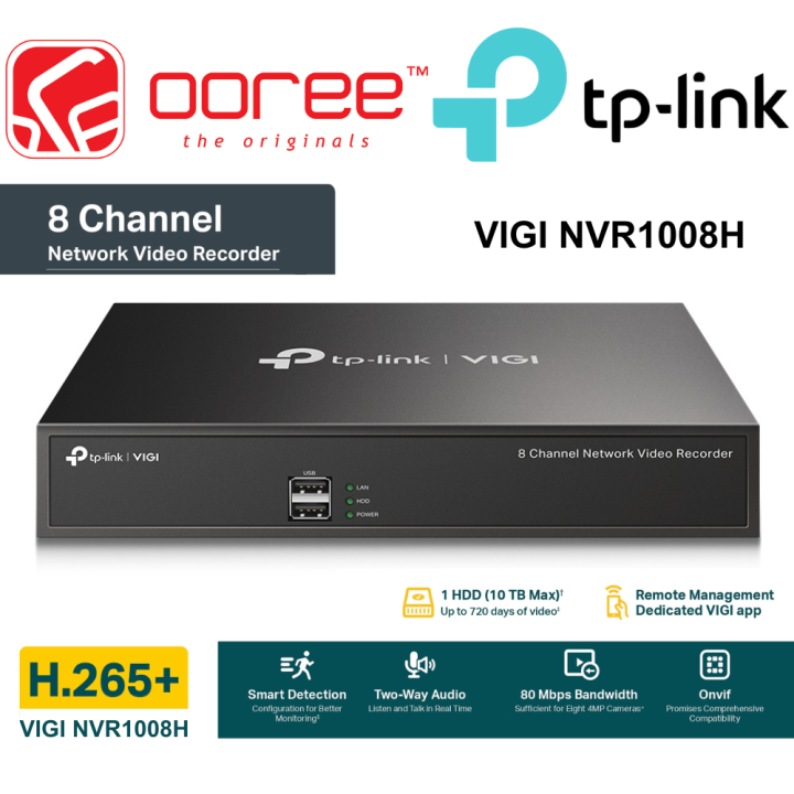 TP-LINK VIGI NVR1008H (8 CHANNEL) / VIGI NVR1016H (16 CHANNEL) VIGI ...