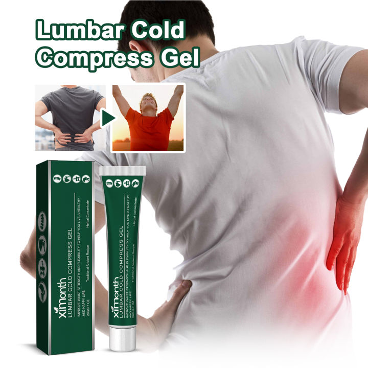 Ximonth Lumbar Cold Compress Gel Joint Pain Lumbar Pain Green Gel ...