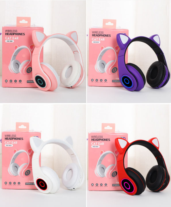 Starshine PXC-B39 Cat Ear Headphones Led Light Adjustable Wireless ...