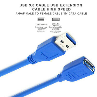 USB 3.0 Extension Extender Cable Cord M/F Standard Male to Female 1.5M ...