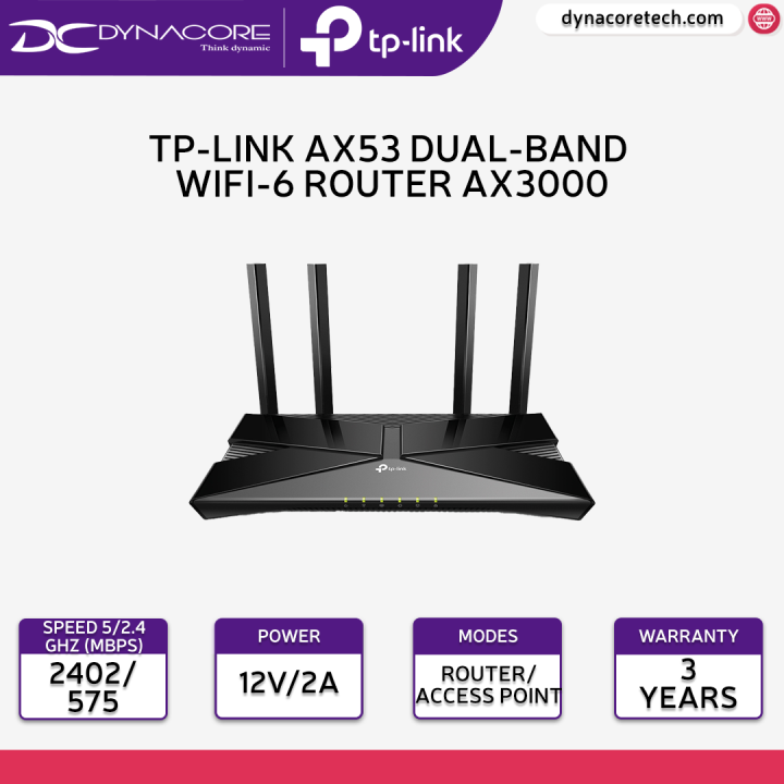 TP-Link Archer AX53 AX3000 Dual Band Gigabit Wi-Fi 6 Router | Lazada ...