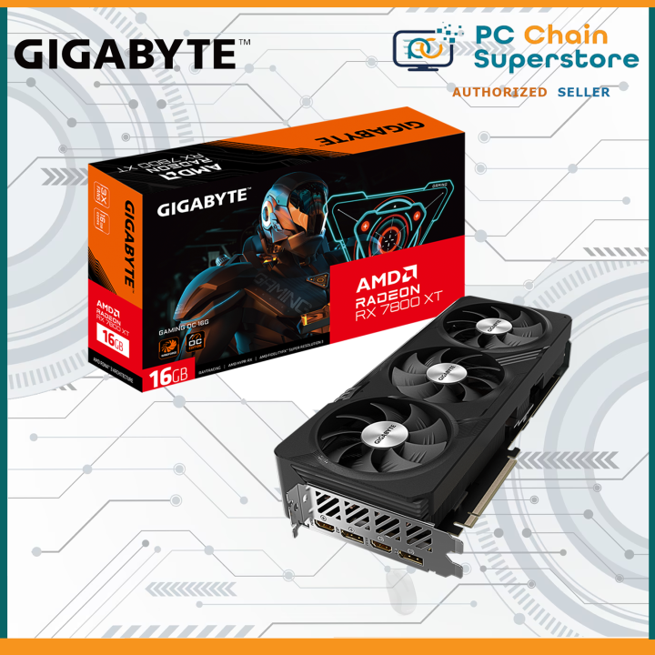 GIGABYTE Radeon RX 7800 XT GAMING OC 16G Graphics Card 16GB GDDR6 ...