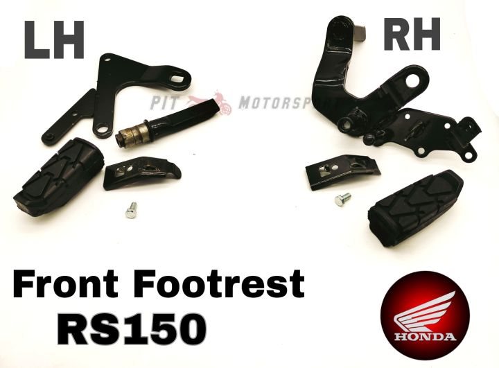 FRONT FOOTREST BRACKET HONDA RS150 RS 150 STEP FOOT REST RUBBER ...