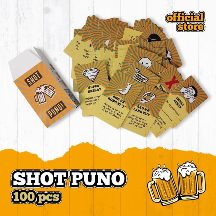 Shot Puno! 100 pcs Pinoy Drinking Card Game | Lazada PH