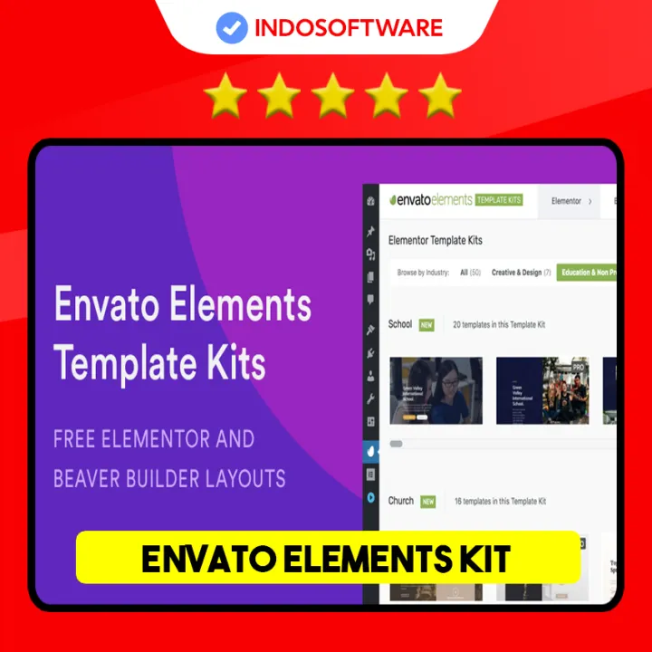 PAKET 2,500+ ENVATO ELEMENTS ELEMENTOR TEMPLATE KITS PREMIUM COLLECTION ...