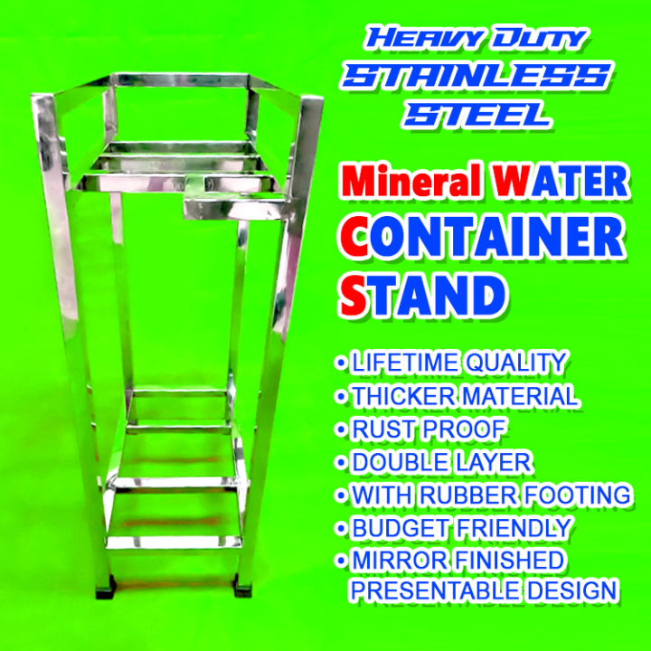 ⭐️STAINLESS STEEL PURIFIED WATER CONTAINER STAND MINERAL WATER ...