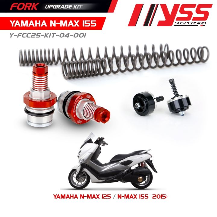 YSS ชุดอัพเกรดโช้คหน้า NMAX 155 ปี 2015 - 2022 ชุดอัพเกรดโช๊คหน้า FORK ...