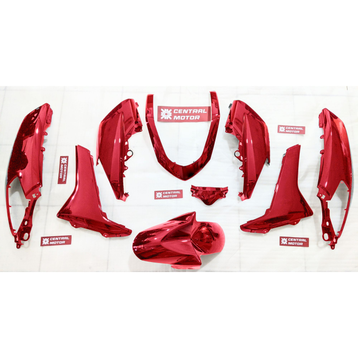 Full Set Body Halus 2DP Merah Metalik Glossy Nmax Old Lama Bodi ...