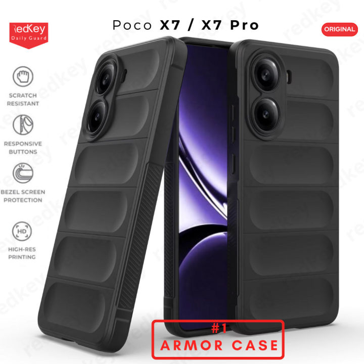 Redkey Case Xiaomi Poco X7 Pro 5G Wave Silicone Case | Lazada Indonesia