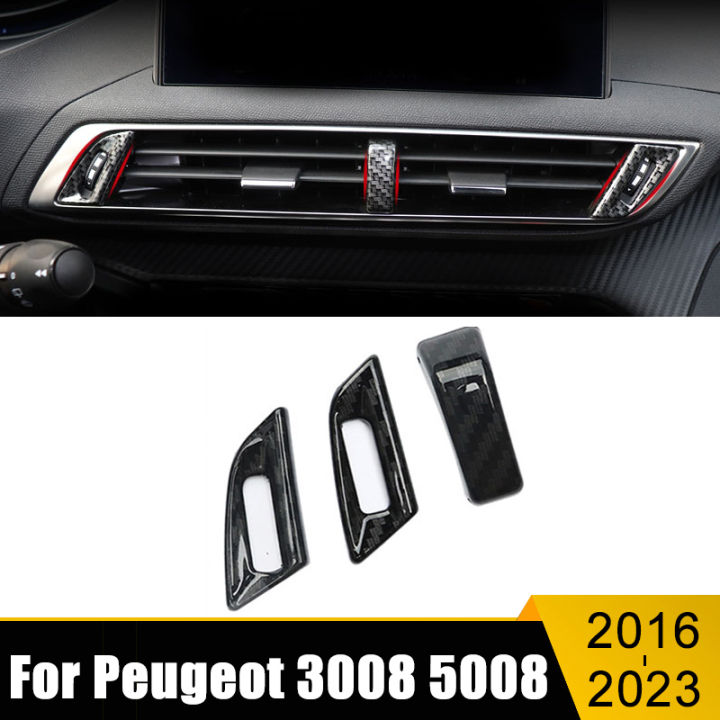【Be worth】 Abs Car Front Middle Center Enclosed Air Condition Control Trim For Peugeot 3008 5008 ...