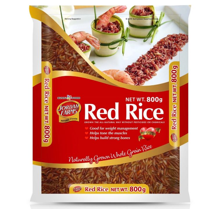 Jordan Farms Red Rice Wholegrain - Naturally Grown - Organic - Made In ...
