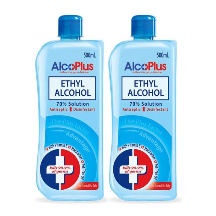 Alcoplus 70% Ethyl Alcohol 500ml - Pack of 2 | Lazada PH