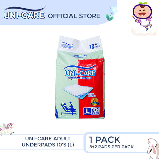 Uni-care Disposable Underpads 8+2 (Large) Pack of 1 | Lazada PH