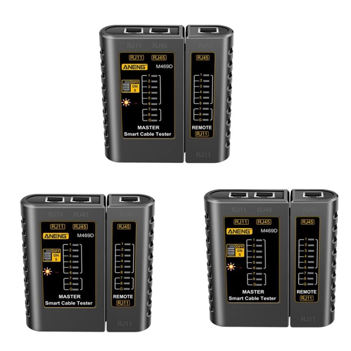 【TTONG Mall】3X M469D RJ45 Cable Lan Tester Network Cable Tester RJ11 ...