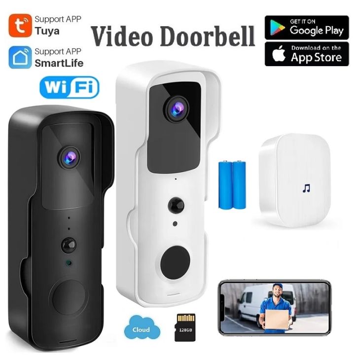1080P HD Tuya Smart WIFI Doorbell Camera Wireless Waterproof Video ...