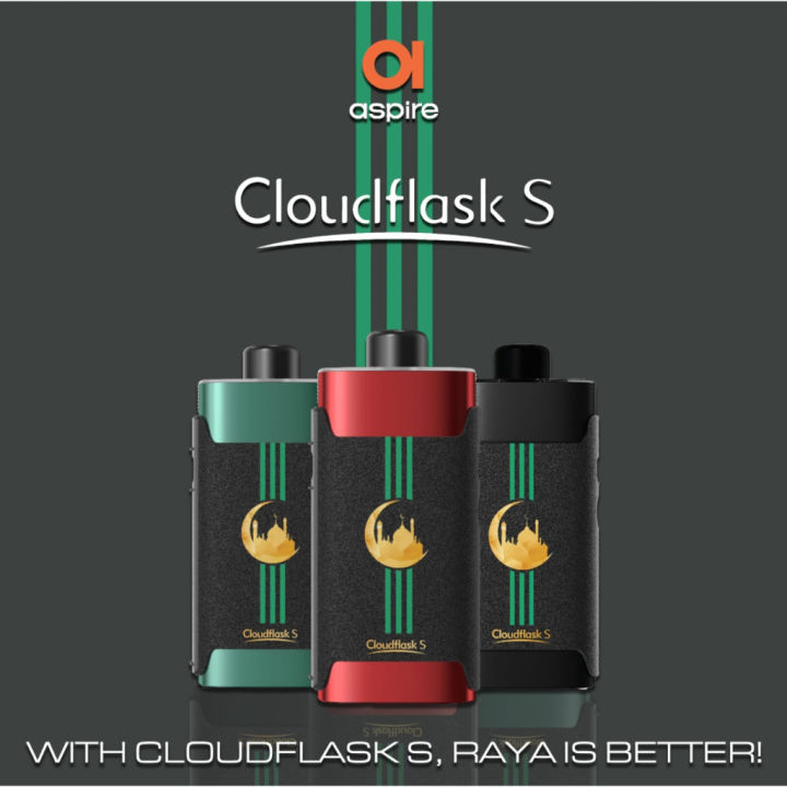 CLOUDFLASK S NEW DESIGN / Original Aspire CloudFlask S Pod Kit 5.5ml 2000mAh Battery | Lazada